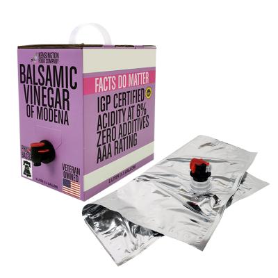China Custom Aluminum Transparent Bib Bag 5L Juice Packaging Drink Pouch Wine Bag in Box for sale
