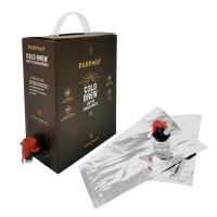 China Custom 3L Aluminum Bib Bag in Box Bags with Dispenser Tap for Liquid Juice Wine Coffee Olive Oil Packaging Bags with Bib Tap for sale
