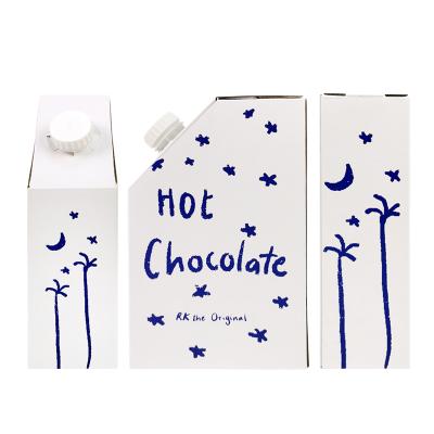 China 1L 3L 5L Kraft Paper Coffee Box BIB Bag in Coffee Box Disposable Coffee Bag in Box With Valve Liquid Dispenser for sale