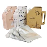 China Plastic BIB Bag in Box 1L Hot Coffee Box Liquid Packaging for sale