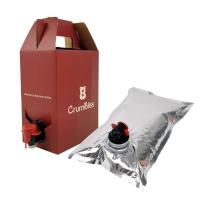China 1L-10L Aseptic Beverage Bib Filler Capper Bag in the Box Heat Seal Aluminum Wine & Juice Pouch with Vitop Tap for Mineral Water for sale