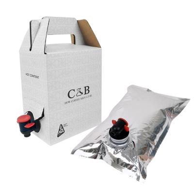 China Without Tap Plastic BIB bags in Box flexible packaging solution compatible with automated filling and sealing equipment for sale