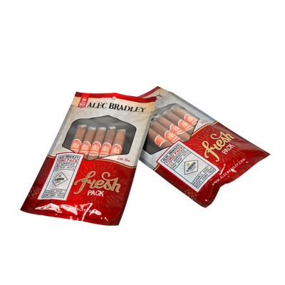 China Volume 5 Cigars Cigar Humidor Bags Food-grade TPU PE Material Ziplock Design Airtight Seal Long-lasting Moisture Seal for sale