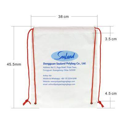 China Drawstring Closure drawstring bag custom logo lightweight nylon bags designed for easy carrying and effective visibility for sale