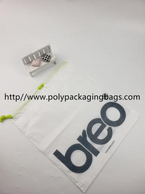 China Custom Printed Small Apple Drawstring Plastic Bags With Cotton Pull Rop for sale