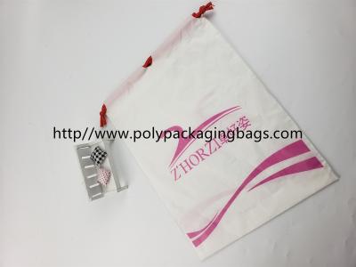 China Fashional Plastic Bags With Drawstring Closure , Customized Logo Printed for sale