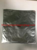 China Silver Mylar Aluminium Foil Bag Ziplock Resealable Pouches Three Side Sealed for sale