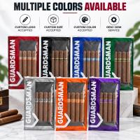 China Lightweight and Compact cigar bags custom featuring humidity sheet inside designed to maintain cigar freshness during travel for sale