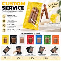 China Portable Modern Cigar Humidor Bag Waterproof Self-Lock Zipper Moisture-Proof Humidity Control Storage Travel Outdoor Use for sale