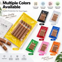 China Portable Modern Cigar Humidor Bag Waterproof Self-Lock Zipper Moisture-Proof Humidity Control Storage Travel Outdoor Use for sale