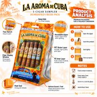 China Cigars Depending On Size Custom Cigar Bags Featuring MOPP PE Material Structure Offering Freshness Preservation for sale