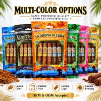 China Cigars Depending On Size Custom Cigar Bags Featuring MOPP PE Material Structure Offering Freshness Preservation for sale