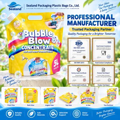 China Customized Stand Up Pouch With Spout Sizebag Type Stand Up Pouch Gravure Printing Surface Handling Designed For Product Dispensing for sale