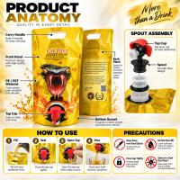 China Customized thickness Stand up spout pouch bag flexible packaging option suitable for juices sauces baby food and liquid detergents for sale
