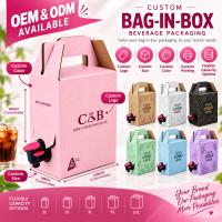 China Customized Bag In Box Featuring Accessories Tap Spout Capacity Options 5L 10L 20L 25L 220L Designed for Liquid Dispensing for sale