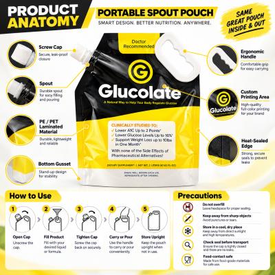 China Oem Stand Up Pouch With Spout Liquid Packaging Environmentally Friendly Packaging Designed For Liquid Food And Beverages for sale