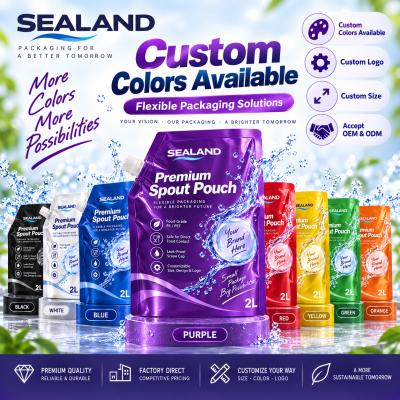 China Spout pouches liquid packaging offering customizable sizes shapes and materials suitable for diverse product requirements for sale