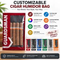 China Large size cigar bags custom designed from food grade TPU and PE materials ideal for secure cigar packaging solutions for sale
