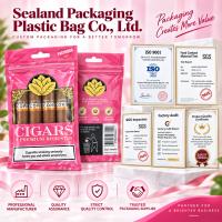 China Lightweight And Compact cigar packaging bag featuring ziplock design ensuring secure closure and easy carrying for cigars for sale