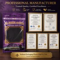 China Large Cigar Humidor Bags Cigar Moisturizing Plastic Zipper Bags Made With OPP LDPE Laminated Material Providing Moisture Retention for sale