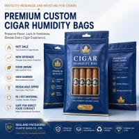 China Cigar Humidor Bags Small Size Options Designed For Humidity Retention And Convenient Portability for sale