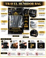 China Holds 5 to 20 Cigars Depending On Size Cigar Packaging Bag with Humidity Sheet Inside Offering Protection and Moisture Control for sale