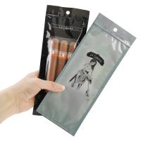 China 5 Cigars Volume Plastic Cigar Bags Custom Color Durable Resealable Bags Ideal for Cigar Storage and Long Term Protection for sale