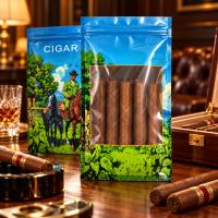 China Large Cigar Humidor Bags produced with OPP LDPE Laminated Material ensuring effective cigar freshness preservation for sale