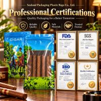 China Large Cigar Humidor Bags produced with OPP LDPE Laminated Material ensuring effective cigar freshness preservation for sale