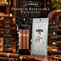 China MOPP PE plastic cigar bags holds 5 to 20 cigars depending on size lightweight durable packaging designed for long term cigar storage for sale