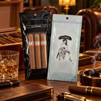China MOPP PE plastic cigar bags holds 5 to 20 cigars depending on size lightweight durable packaging designed for long term cigar storage for sale
