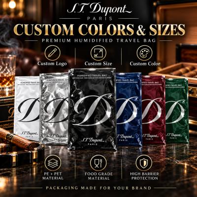 China Thickness 0.09mm Cigar Humidor Bags MOPPPE Material Structure Volume 5 Cigars Durable Protective Barrier Against Dryness for sale