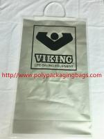 China Silver Hand - Wound Plastic Bags For Clothes Open From Handle With Snap Button for sale