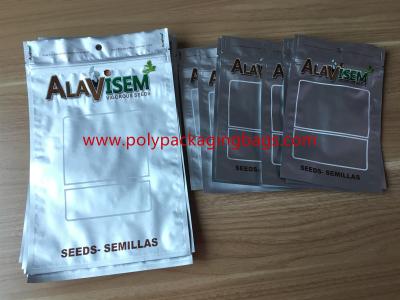 China Silver foil zipper ziplock bag, packed with dried fruit, food, seeds for sale