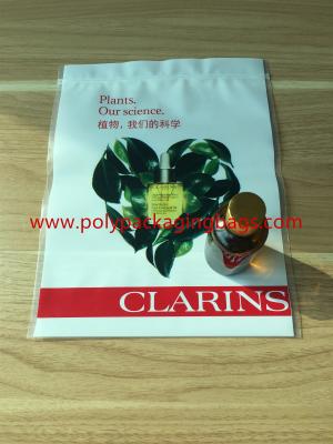 China White PE Self Adhesive Plastic Bags For European And American Cosmetics , Mask , Essential Oil Packaging for sale