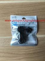 China Hanger Hole Foil Ziplock Bags Packaging Bluetooth Headset Electronic Products for sale