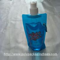China Blue 8 Oz Stand Up Pouch With Spout And Cap , Beverage Flexible Packaging for sale