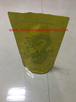 China Top Zip Lock Stand Up Plastic Bags Resealable Laminated Aluminum Foil / Food Packaging Bag for sale