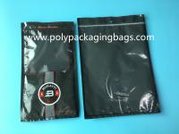 China Classic Black 4-6 Cigar Humidor Bags / General Zipper Plastic Moisturizing Bag for sale