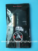 China Classic Black 4-6 Cigar Humidor Bags / General Zipper Plastic Moisturizing Bag for sale