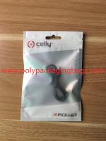 China White Plastic Translucent Pearl Film Data Line Zipper Bags 8 Colors Gravure Printing for sale