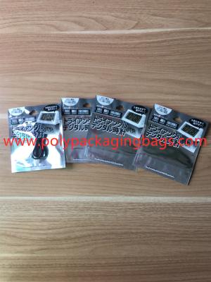 China Customized Plastic Zipper Bag , 3 Sides Seal Bag For Mobile Treasure Packing for sale