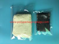 China W14 X L24cm Foil Ziplock Bags , High Clear PVC Zipper Clothes Pocket for sale
