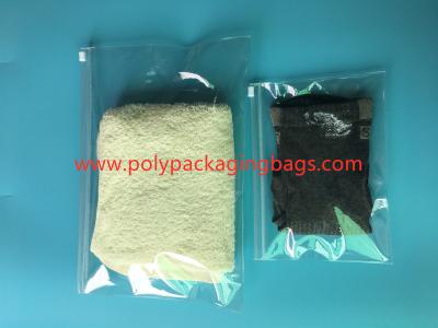 China W14 X L24cm Foil Ziplock Bags , High Clear PVC Zipper Clothes Pocket for sale