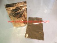 China Gold PET Composite CPP Standing Foil Ziplock Bags For Powder ,  Herbs for sale