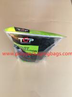 China Ultra - Thin Aluminum Foil Composite Clothing Packaging Bags Front Transparent Back Reusable Zipper for sale