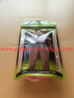 China Antistatic Tasteful Plastic Bags For Clothes With Hook Zipper ROHS for sale