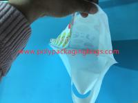 China Stationary Or Plastic Toy Packaging Pouch Bags With Hand Pull Hole High Security for sale