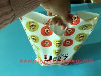 China Stationary Or Plastic Toy Packaging Pouch Bags With Hand Pull Hole High Security for sale