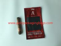 China Red Printed Cigar Humidor Bags With Moisturizing Sponge OPP / LDPE Laminated Material for sale